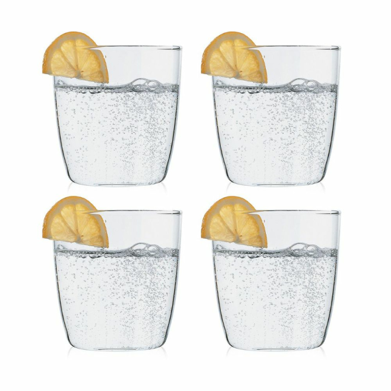 Inactive Bodum Kvadrant 350ml Tumbler Glass Set 4 Piece Farm Source Rewards